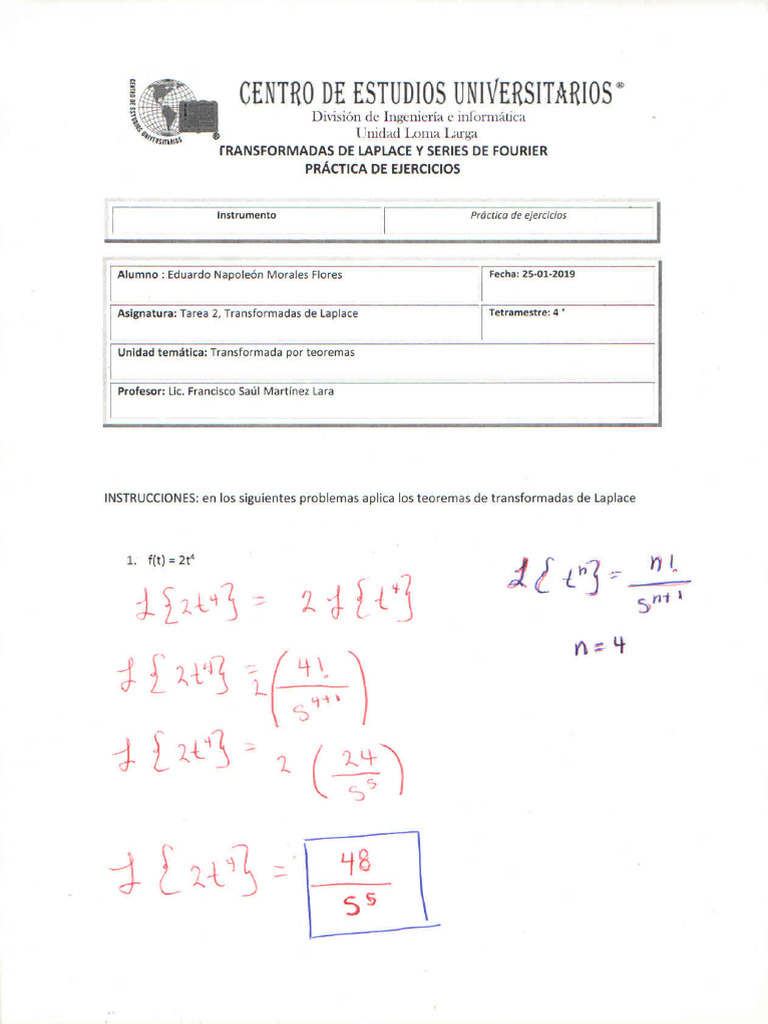 Tarea 2 Transformadas - 85928 | PDF