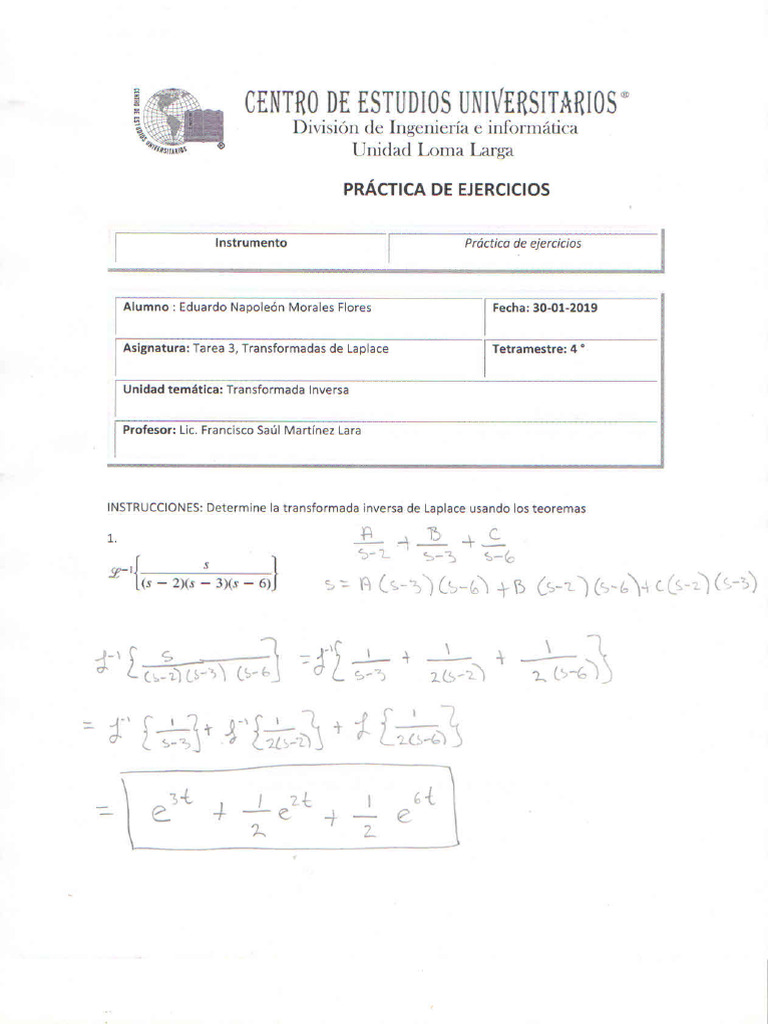 Tarea 3 Transformadas - 85928 | PDF