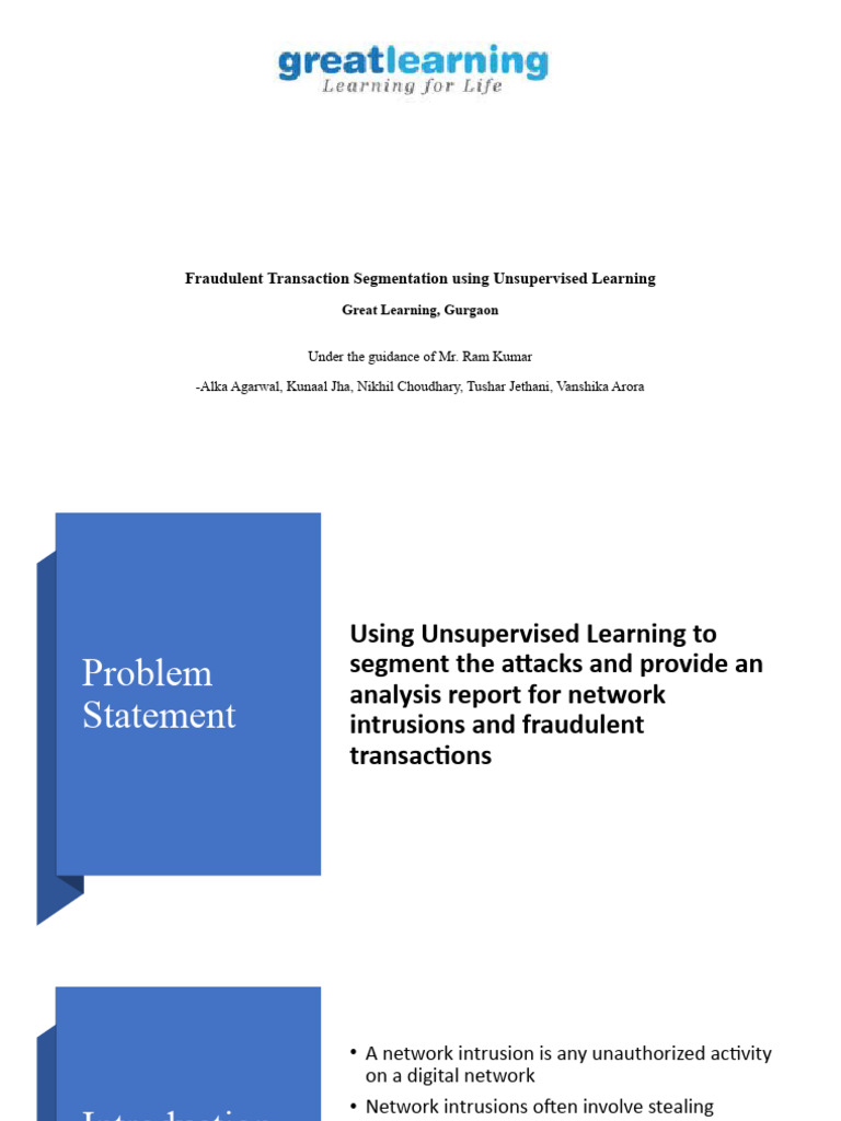 Fraudulent Transaction Segmentation Using Unsupervised Learning | PDF | Statistics | Statistical ...