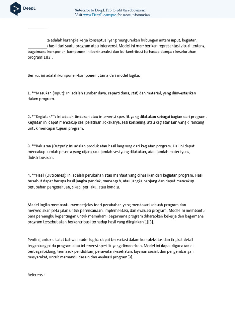 Komponen Utama Model Logika Program | PDF