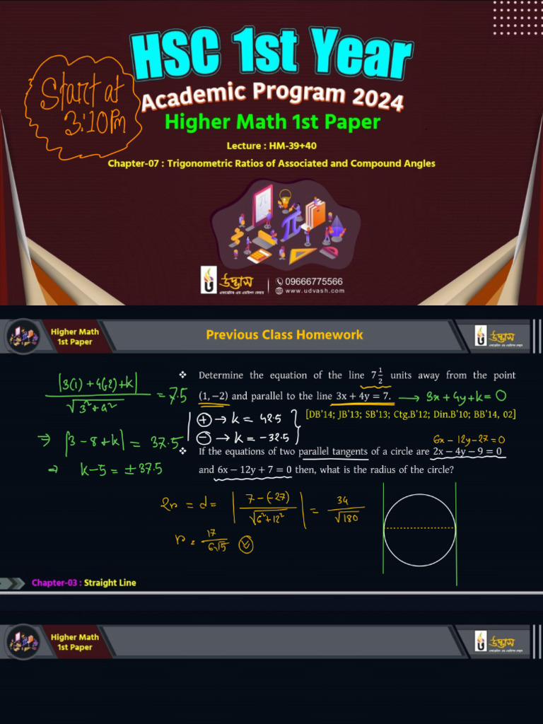 H Math Lec 23,24 (Chap 07) Udv | PDF