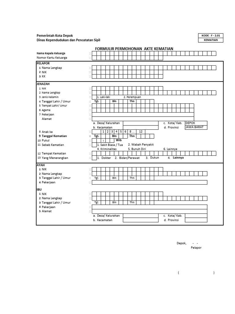 F2-01 Kematian | PDF