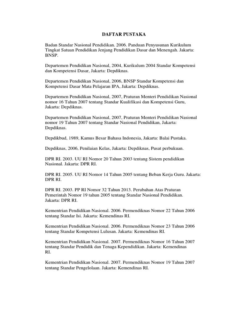 Daftar Pustaka Kosp 2023 | PDF