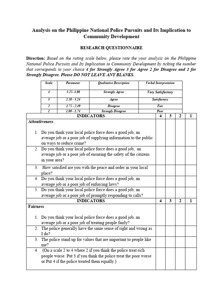 Questionnaire | PDF | Police