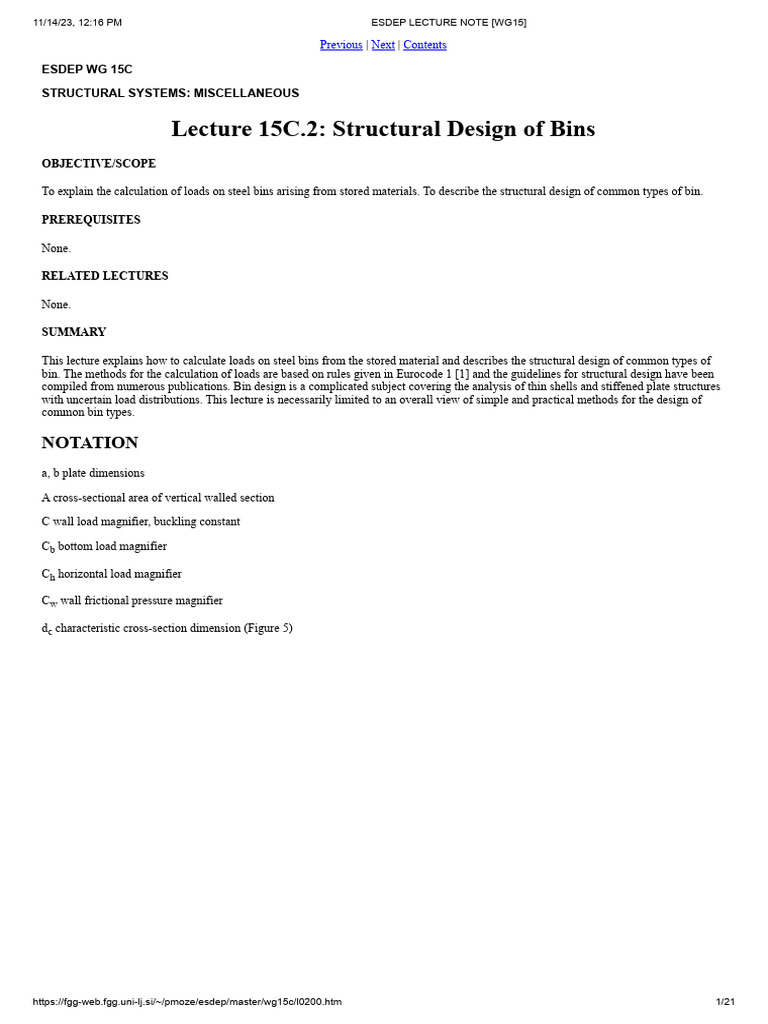 Bin-Hooper Design-Esdep Lecture Note (Wg15) | PDF | Buckling | Beam ...