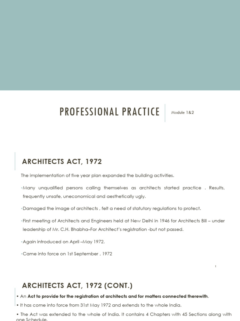 Module 1 - 2 - PP A | Download Free PDF | Architect