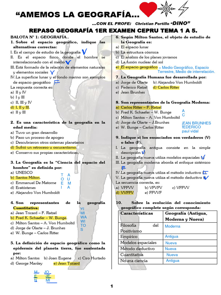 Repaso de Geografía para CEPRU | PDF | Tierra | Mapa