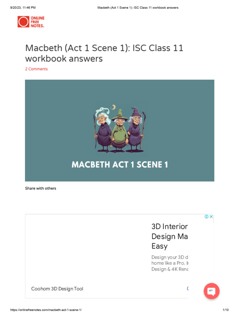 Macbeth Act 1 Scene 1 Explain Easy | PDF | Macbeth