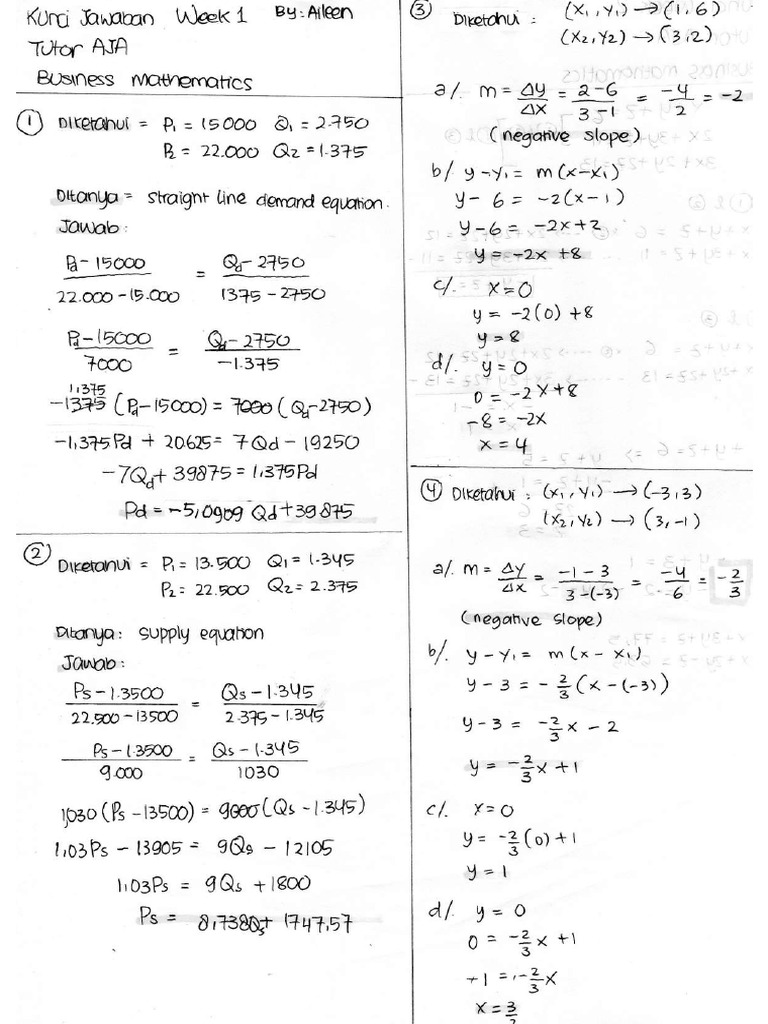 Answer Key - WEEK 1 | PDF