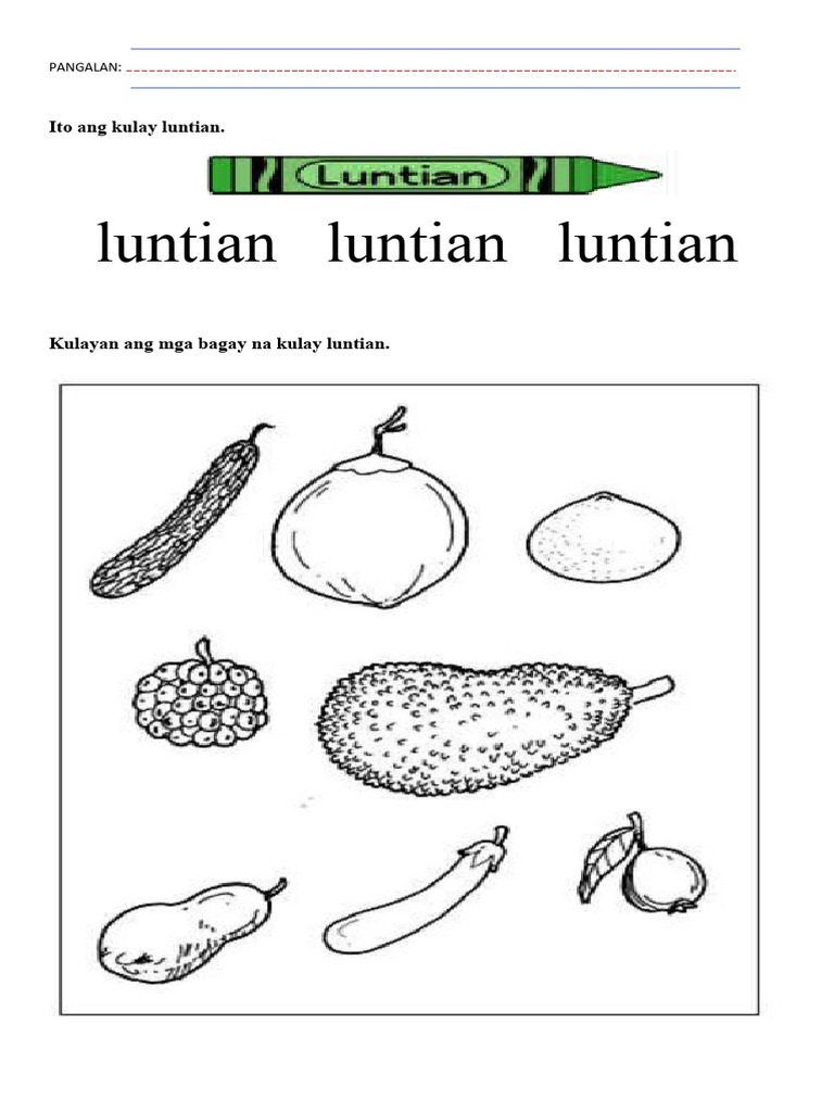 Week 4 Kulay Luntian | PDF