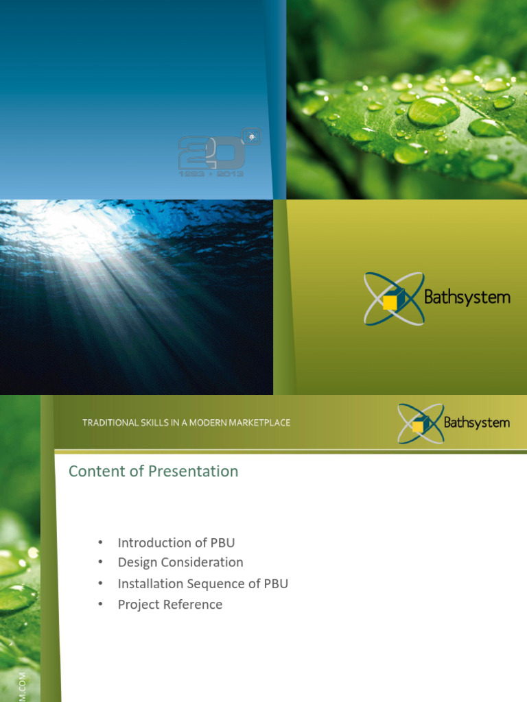 BATHSYSTEM SINGAPORE's Presentation | PDF | Bathroom | Wall