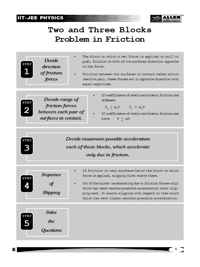 Friction Examples | PDF | Friction | Force
