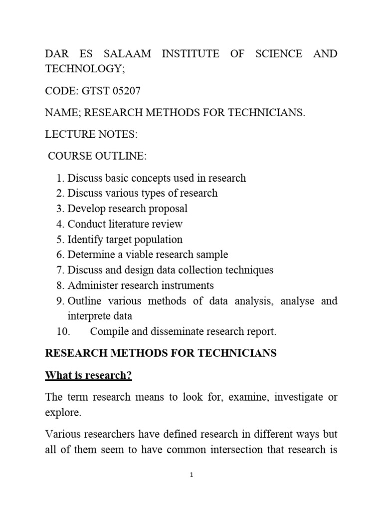 Research Methods Teaching Notes | PDF | Hypothesis | Sampling (Statistics) Research Methods Teaching Notes | PDF | Hypothesis | Sampling (Statistics)