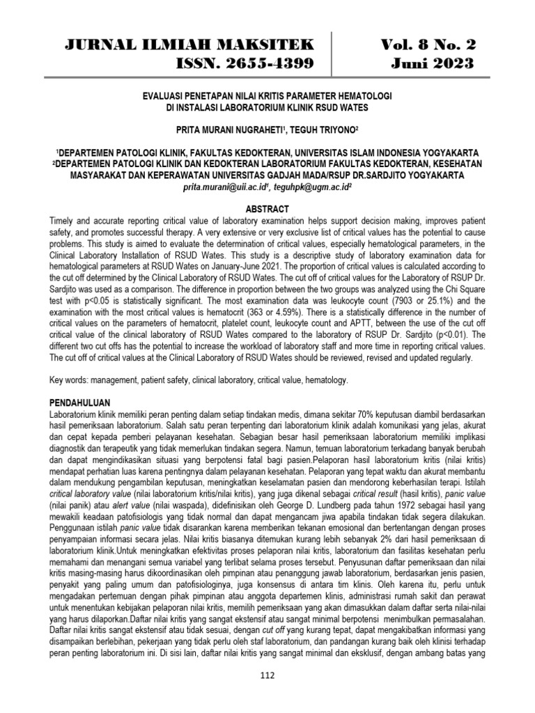387-Article Text-1162-1-10-20230725 | PDF | Health Sciences | Clinical ...