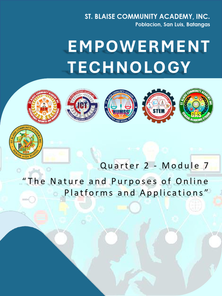 Empowerment Technology: Quarter 2 - Module 7 "The Nature and Purposes of Online Platforms and ...