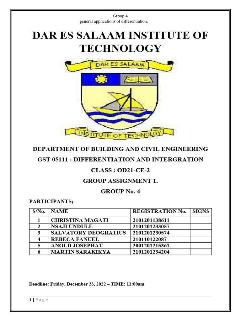 Differentiation Assignment Final Pdf Derivative Mathematical Relations