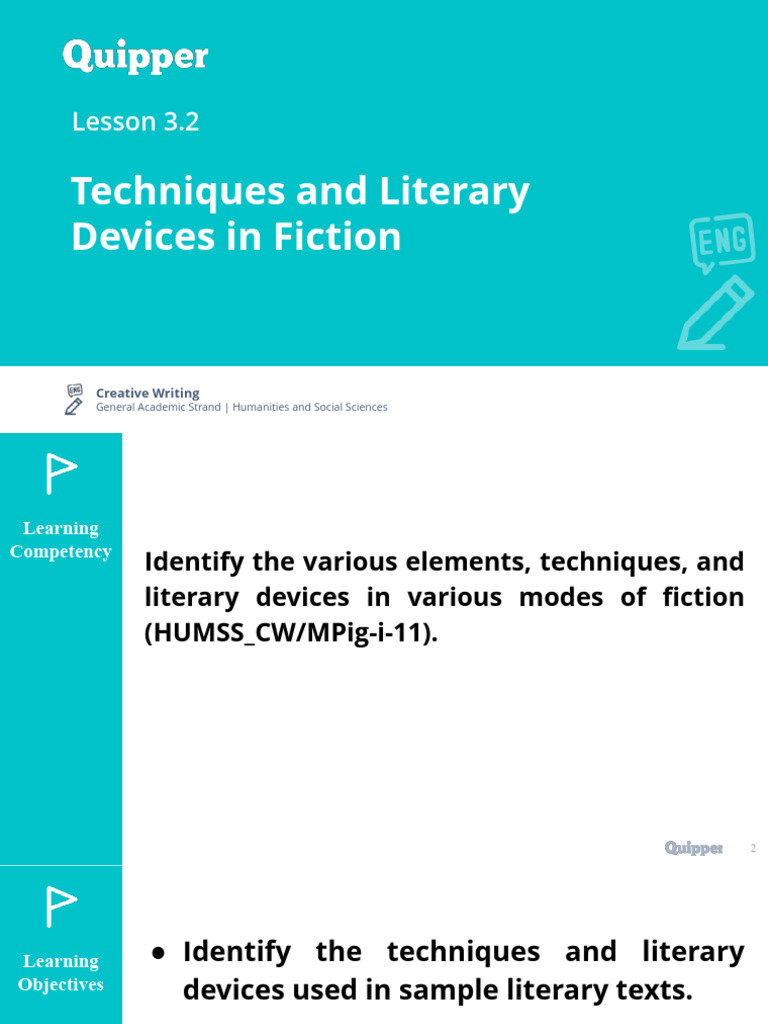 Q1 0302M PS Techniques and Literary Devices in Fiction | PDF | Poetic ...