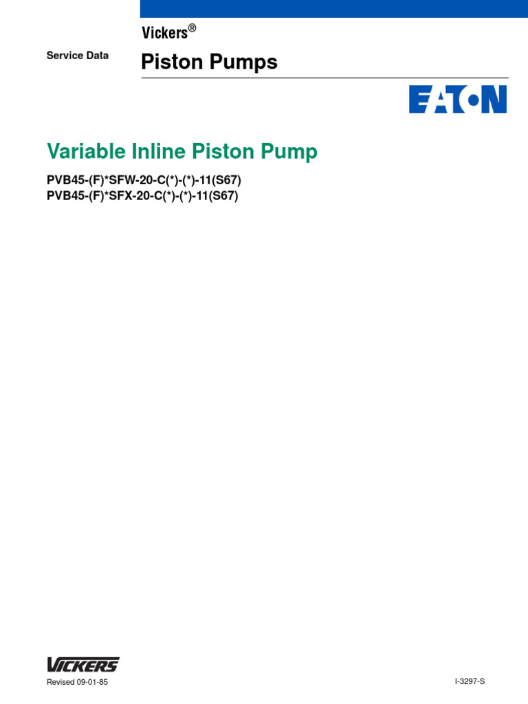 PVB 45 | PDF | Pump | Piston