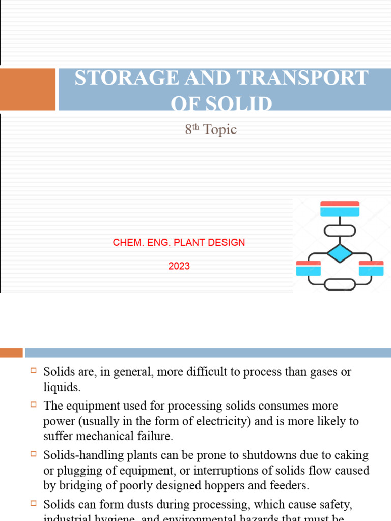 Storage and Transport of Solids | PDF | Applied And Interdisciplinary ...