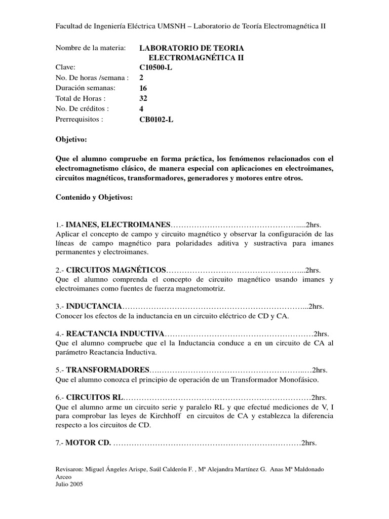 Lab_Teoria_Electromagnetica_II | PDF | Imán | Campo magnético
