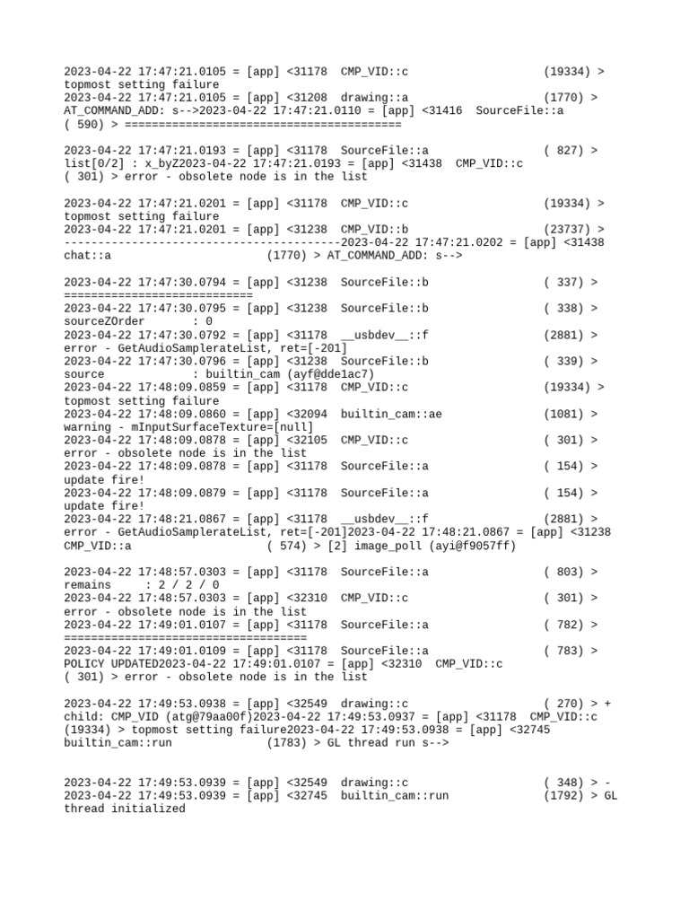 Usb Cam Log | Download Free PDF | Computing | Computer Science