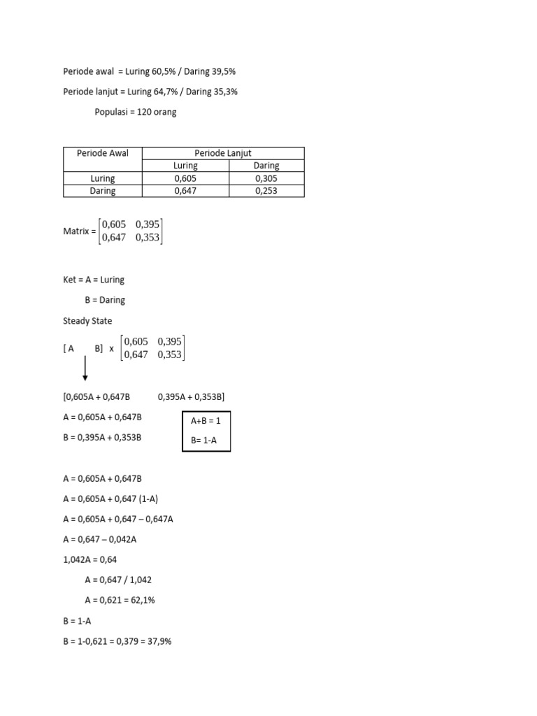 Steady State Markov | PDF
