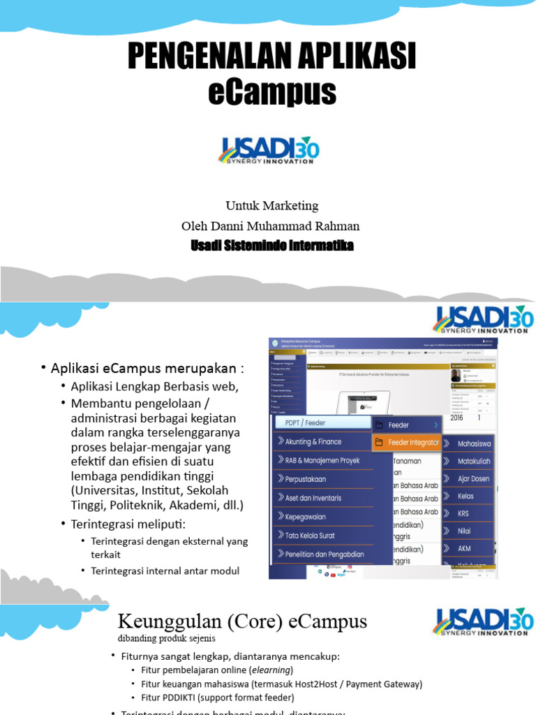 Pengenalan Ecampus Versi Damura 01 | PDF