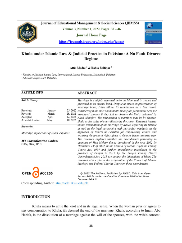 4 Khula | PDF | Marriage | Sharia