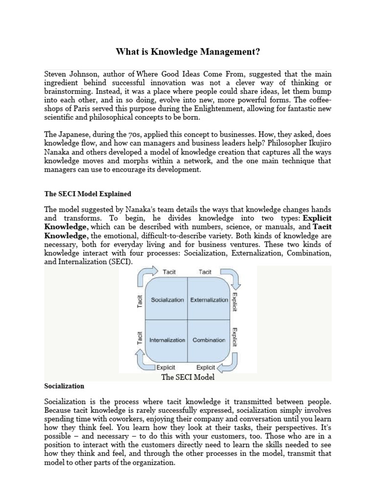 What Is Knowledge | PDF | Tacit Knowledge | Knowledge