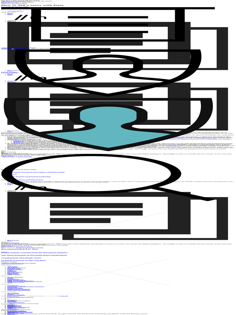 How To Tell A Story With Data | PDF | Data | Cognitive Science