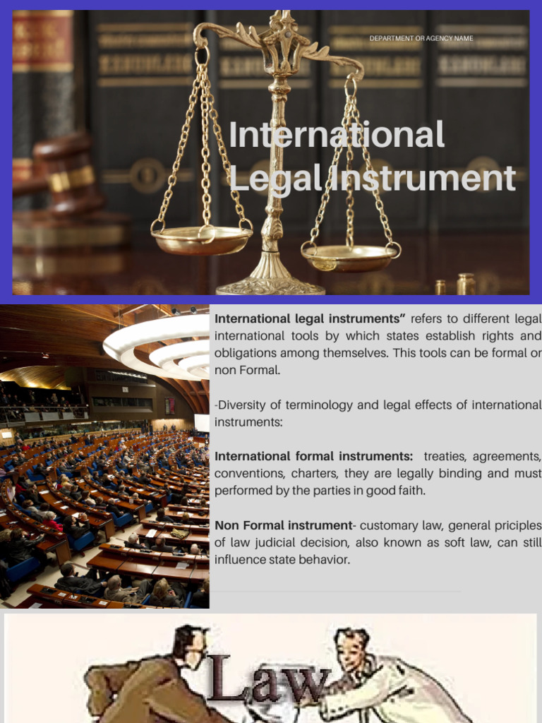 International Legal Instruments Convention and Treaties UNHR, UNCRC ...