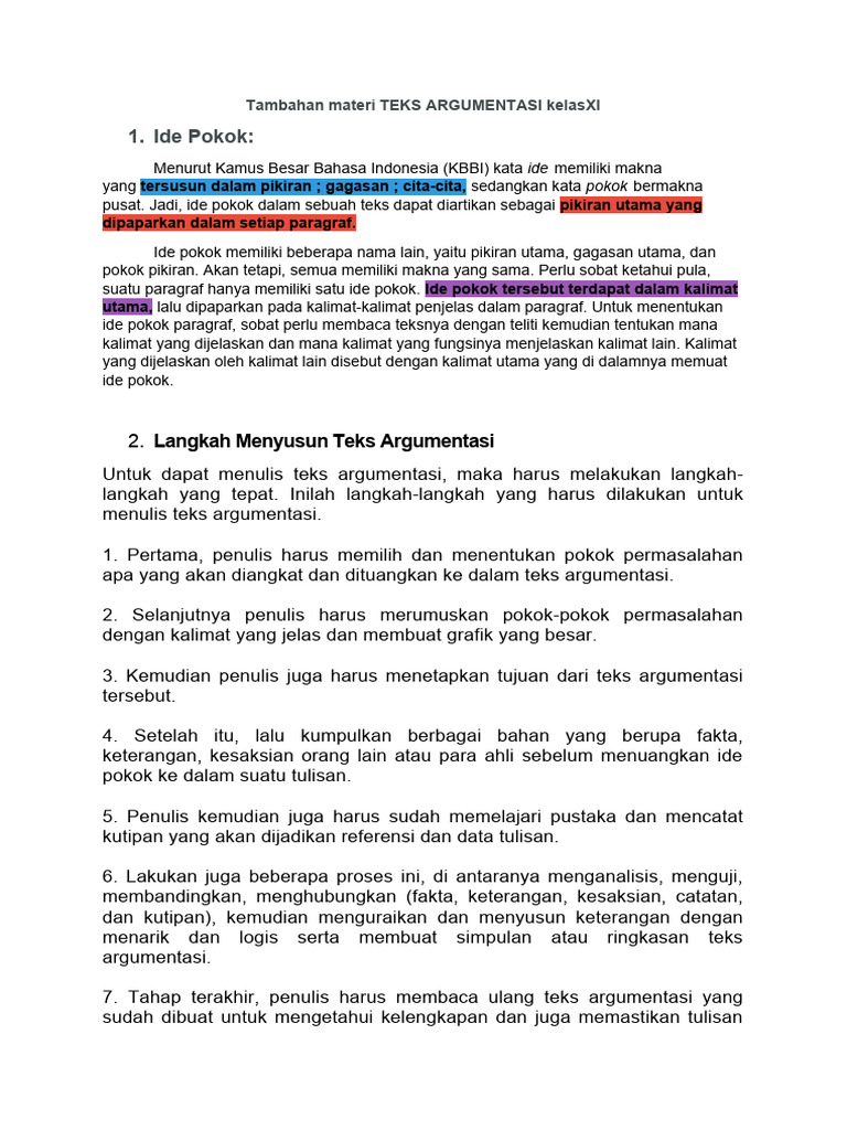Teks Argumentasi | PDF | Sains & Matematika