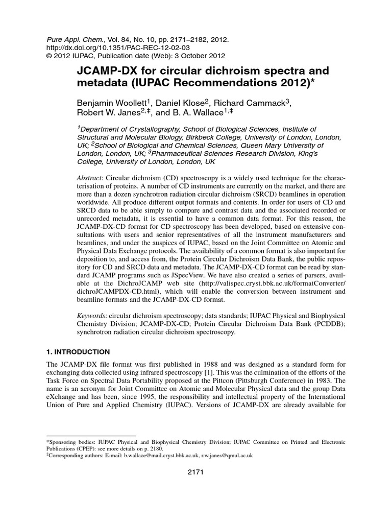 10.1351 - Pac Rec 12 02 03 | PDF | Spectroscopy | Physical Sciences