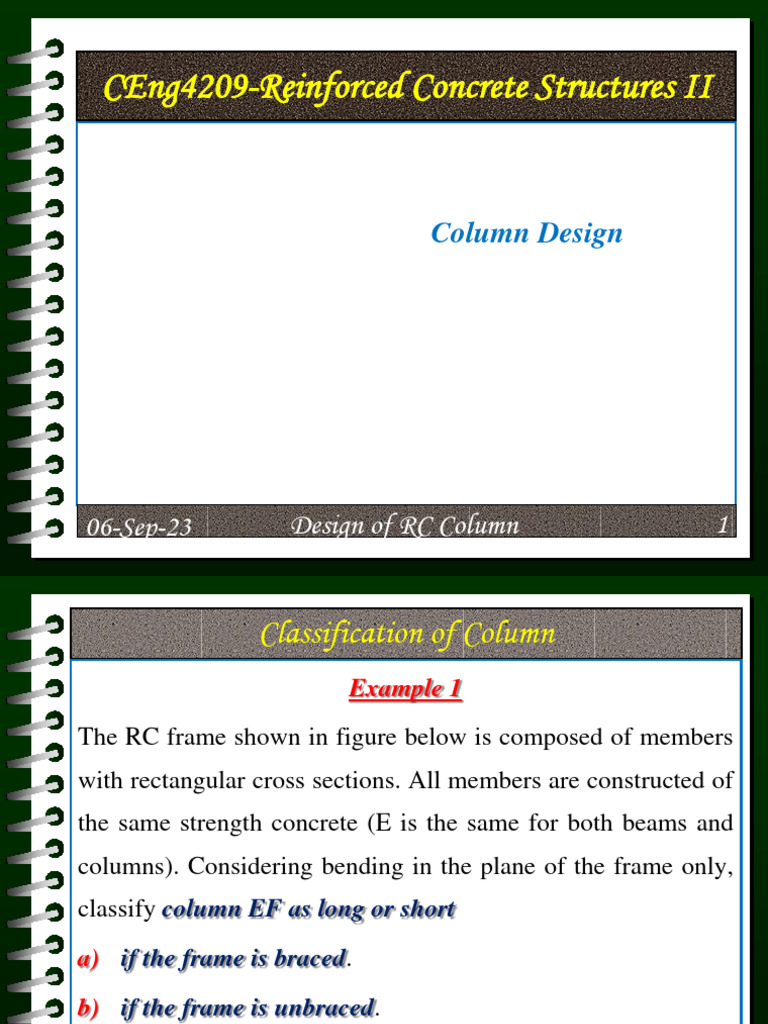 Design Example of Column | Download Free PDF | Beam (Structure) | Solid Mechanics