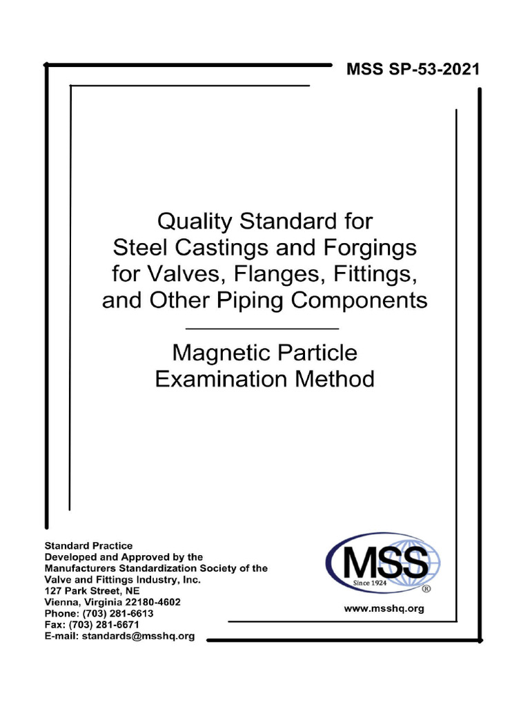 MSS SP-53-2021 | PDF