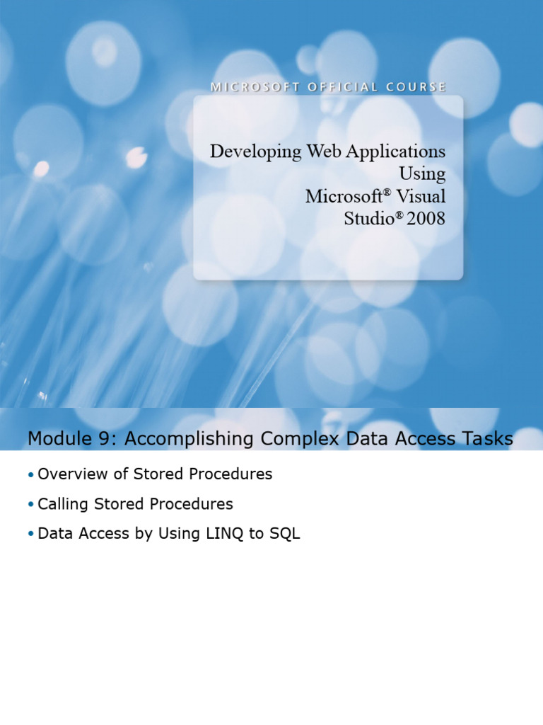 Developing Web Applications Using Microsoft Visual Studio 2008 | Download Free PDF | Language ...