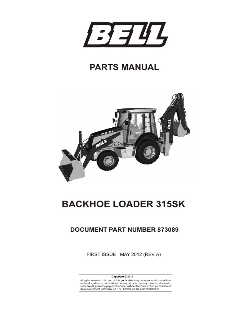 Bell 315SK TLB Parts Manual | PDF | Clutch | Loader (Equipment)