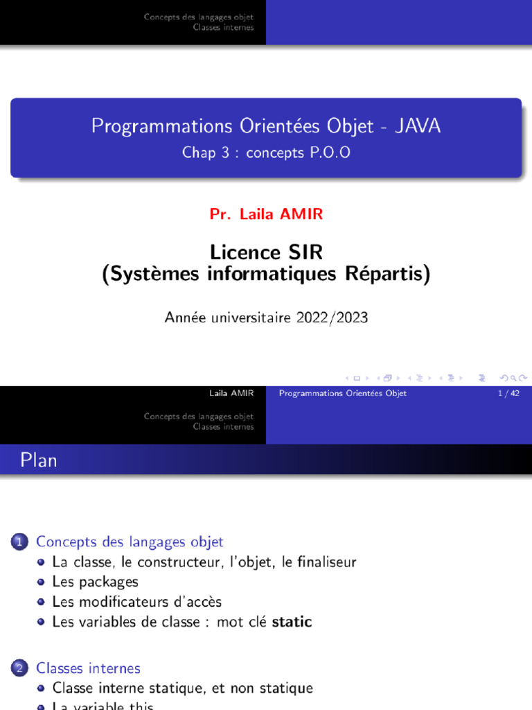 3 Concepts POO Java | PDF