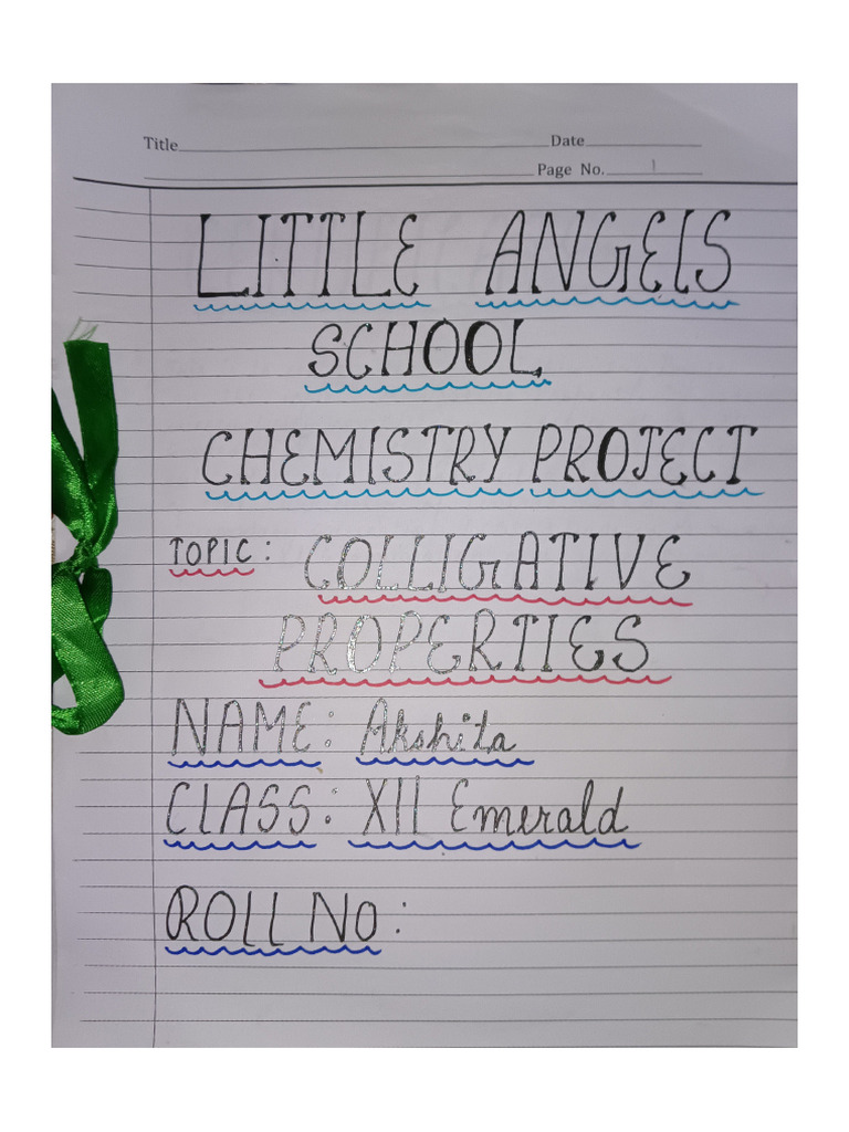 Colligative Property Project | PDF