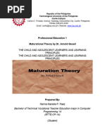 Maturation Theory | PDF