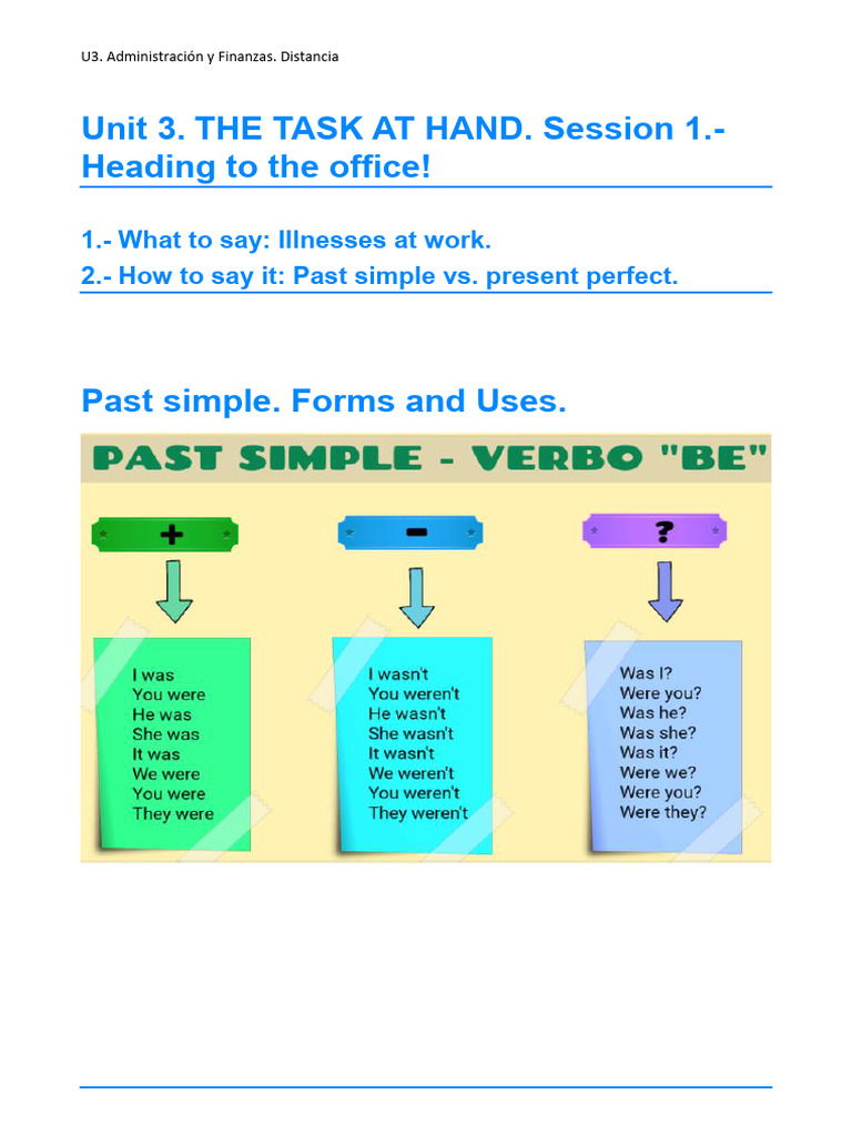 Unit 3. Face To Face Session. Administración y Finanzas + Exercises+Key. Distancia | PDF ...