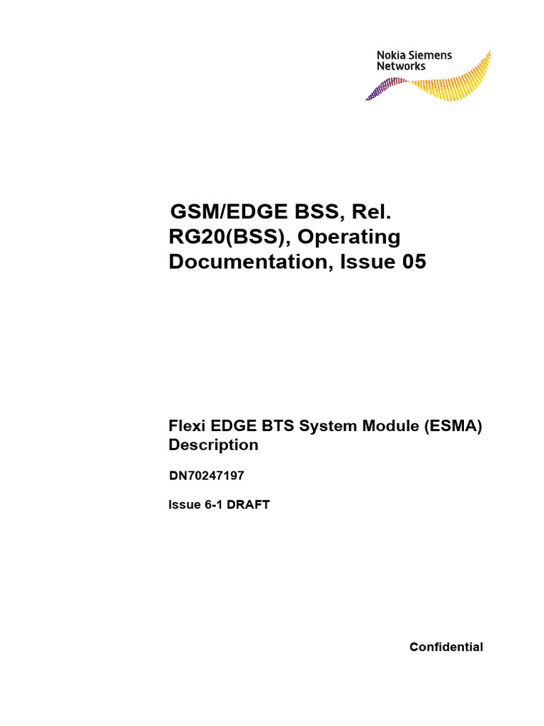 Flexi EDGE BTS System Module (ESMA) Description | PDF | Power Supply ...