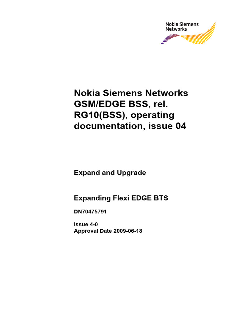 Expanding Flexi EDGE BTS | PDF | Telecommunications | Service Industries