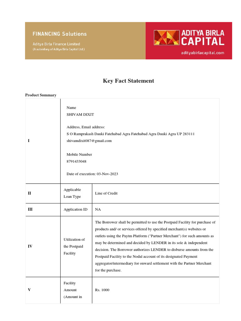 Loan Agreement | PDF | Loans | Annual Percentage Rate