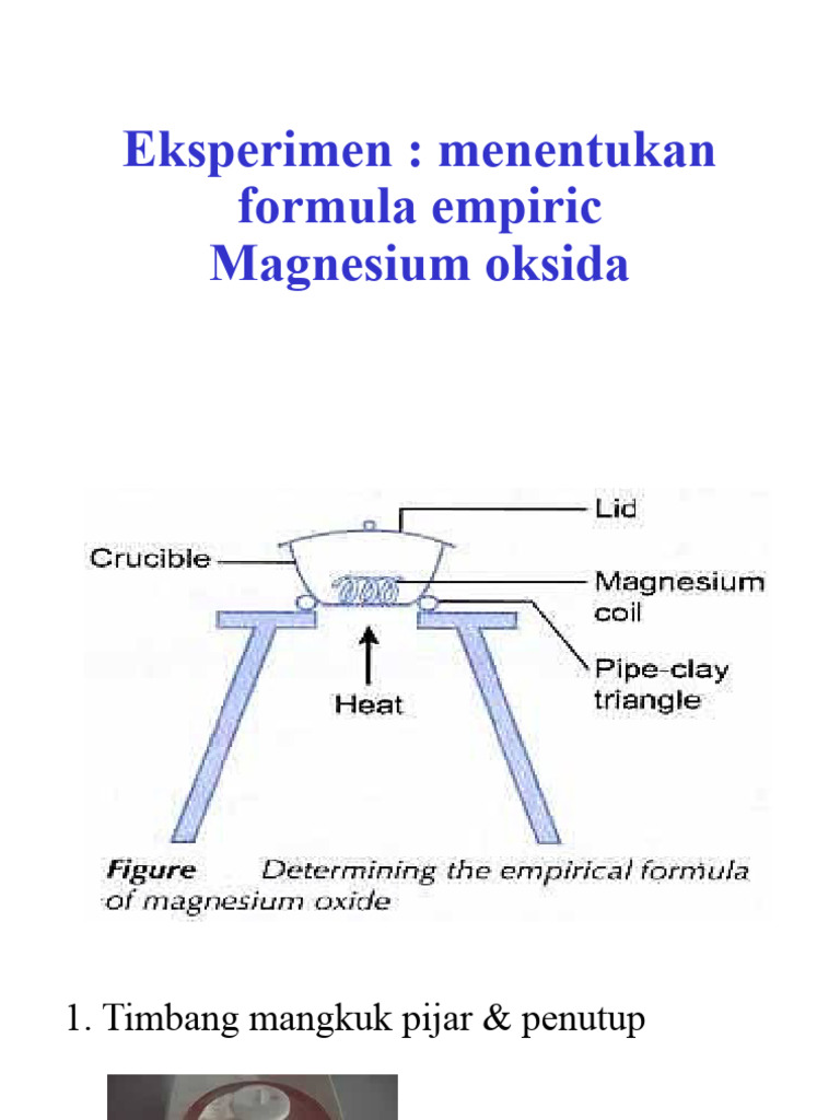Eksperimen Menentukan Formula Empirik Magnesium Oksida | PDF