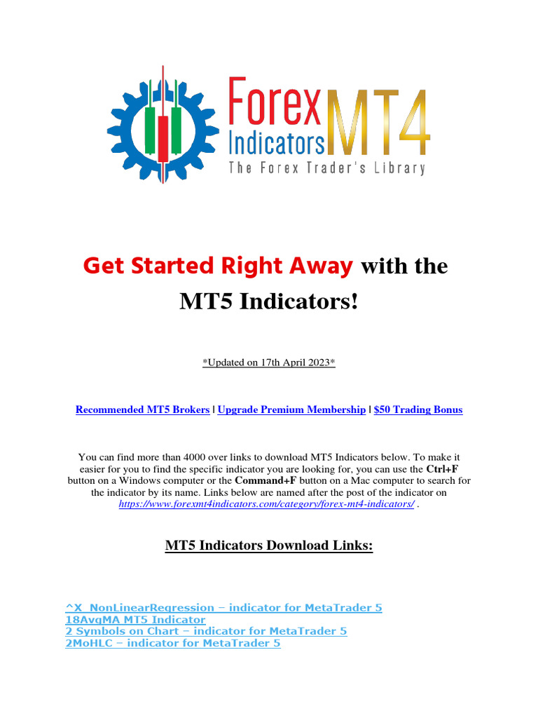 MT5 IndicatorsV3 | PDF | Economic Forecasting | Financial Accounting