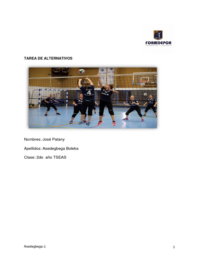 el cachibol | PDF | Vóleibol | Deportes