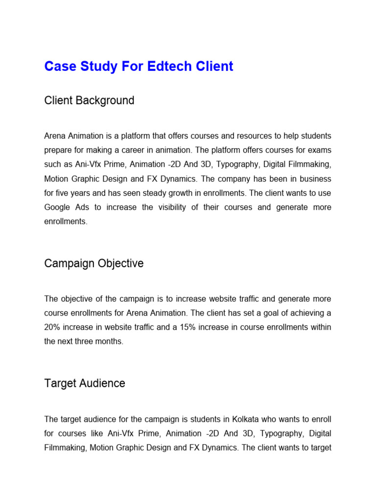 Case Studies | PDF | Search Engine Optimization | Return On Investment