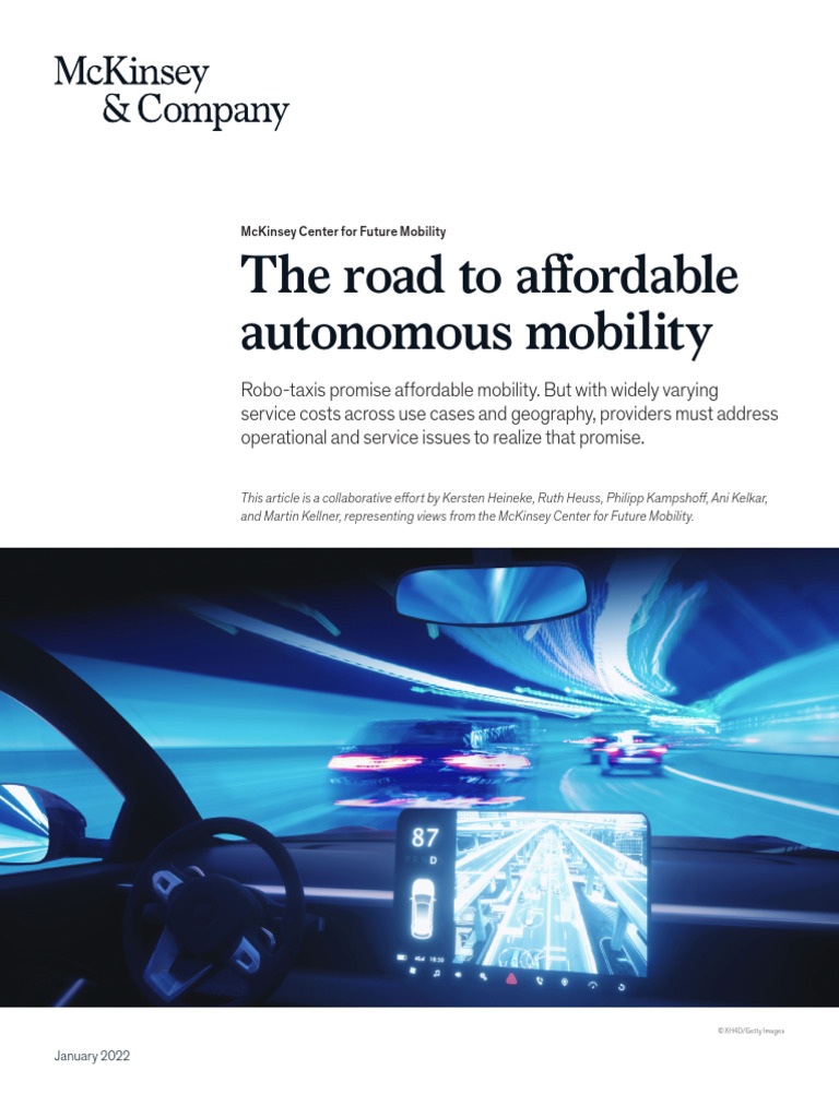Affordable Autonomous Mobility Insights | PDF | Public Transport | Car
