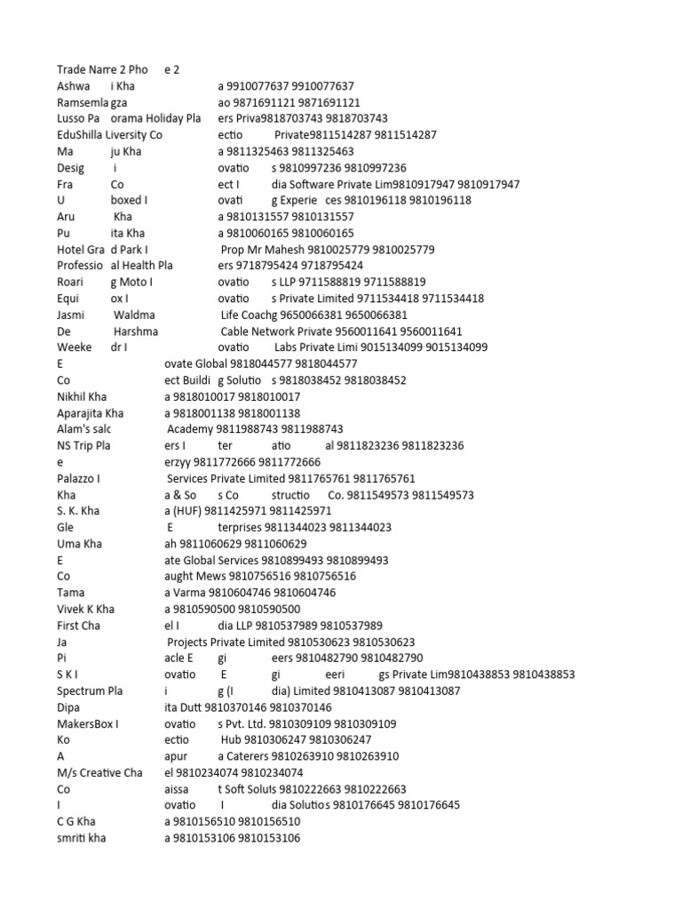 14 Nov Self Emp Data 5 | PDF